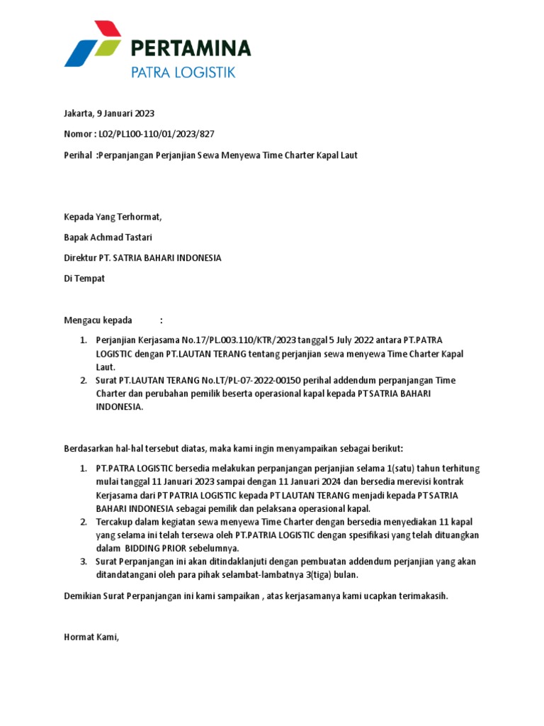Pertamina Patra Logistic | PDF
