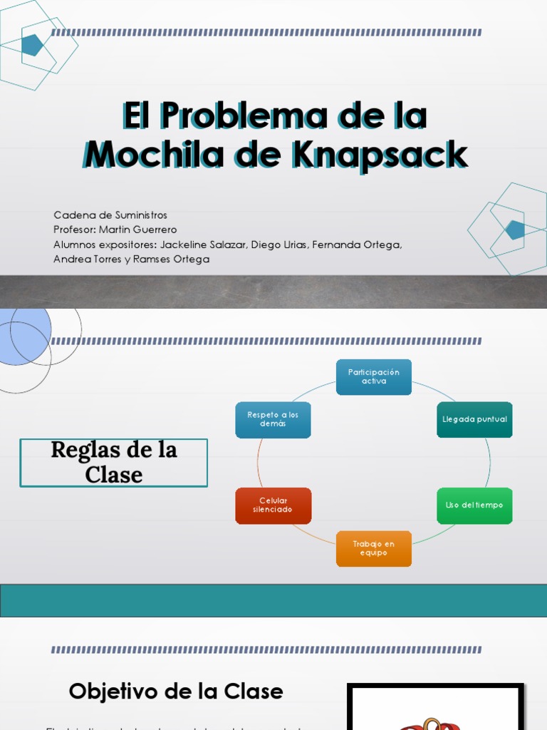 El Problema de La Mochila de Knapsack | PDF | Optimización Matemática | Ciencias de la Computación