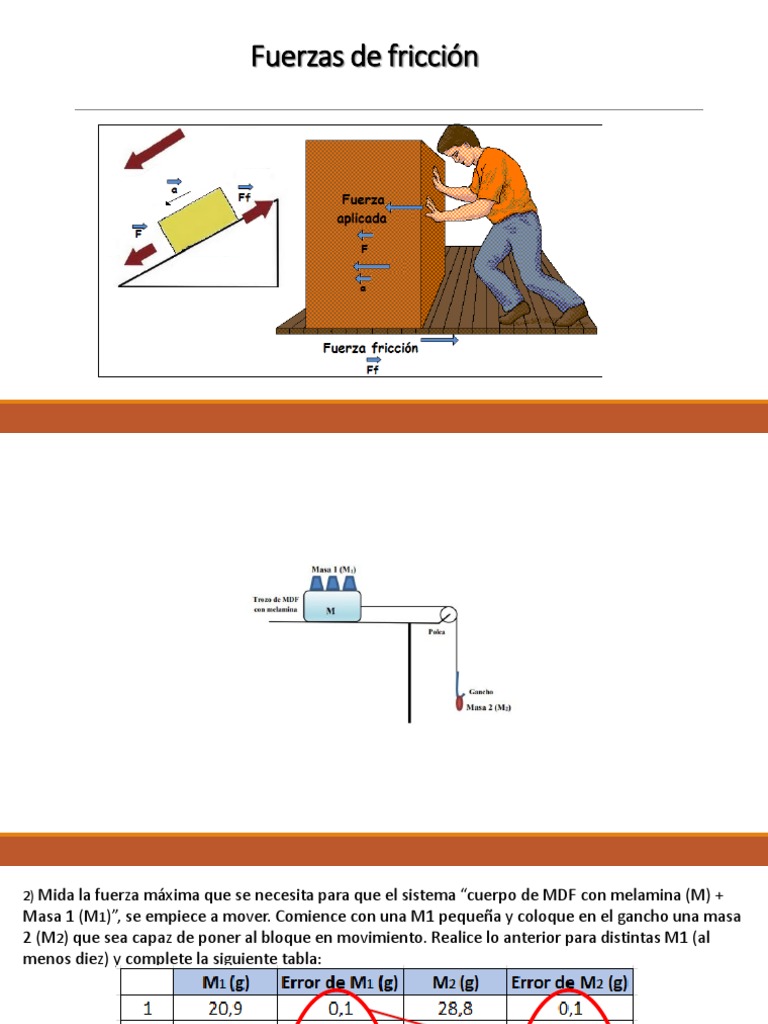 Fuerza de Fricción | PDF | Fricción | Ingeniería mecánica