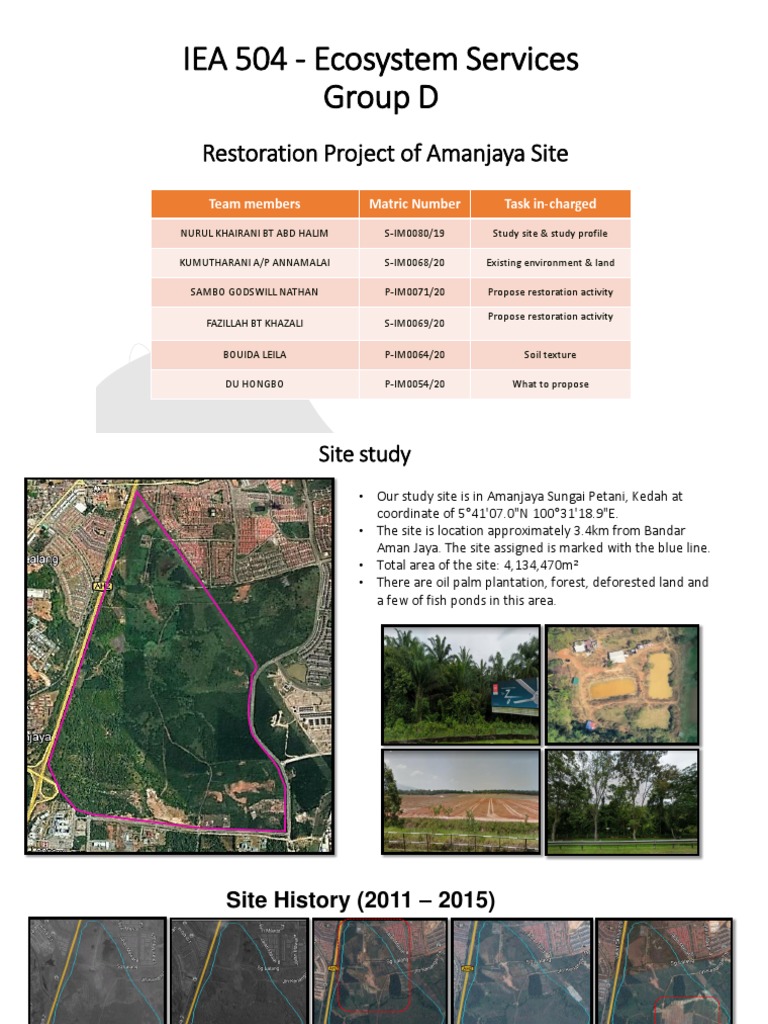 Amanjaya Restoration Project | PDF | Agriculture | Soil