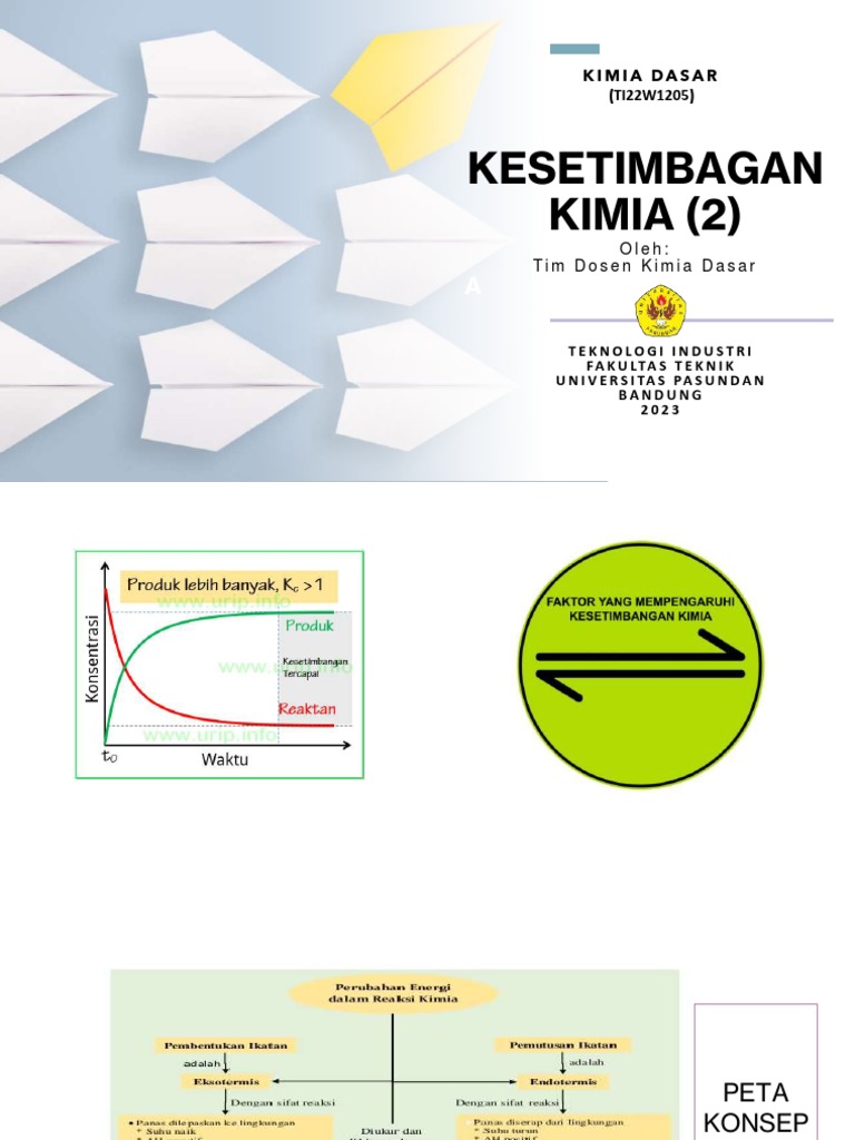Kesetimbangan Kimia Dasar dan Contoh | PDF