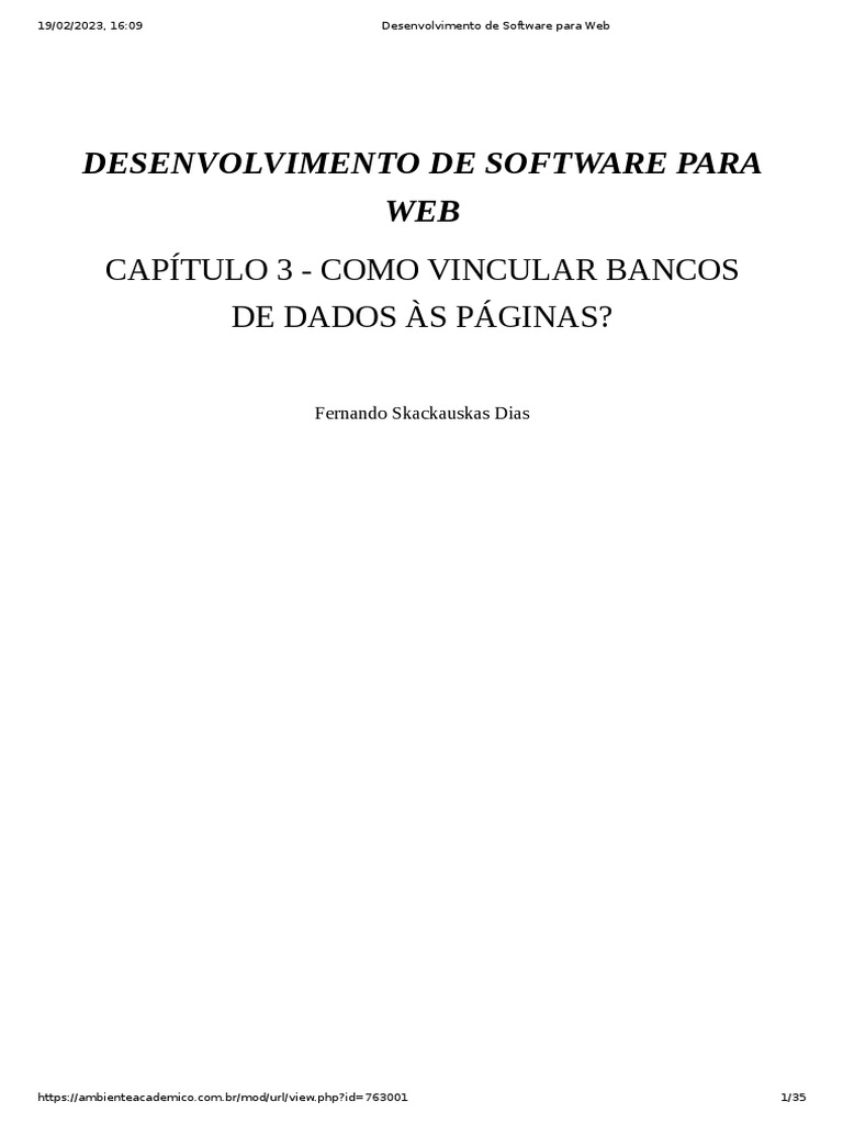 Desenvolvimento Web Aula 3 Pdf Html Rede Mundial De Computadores 