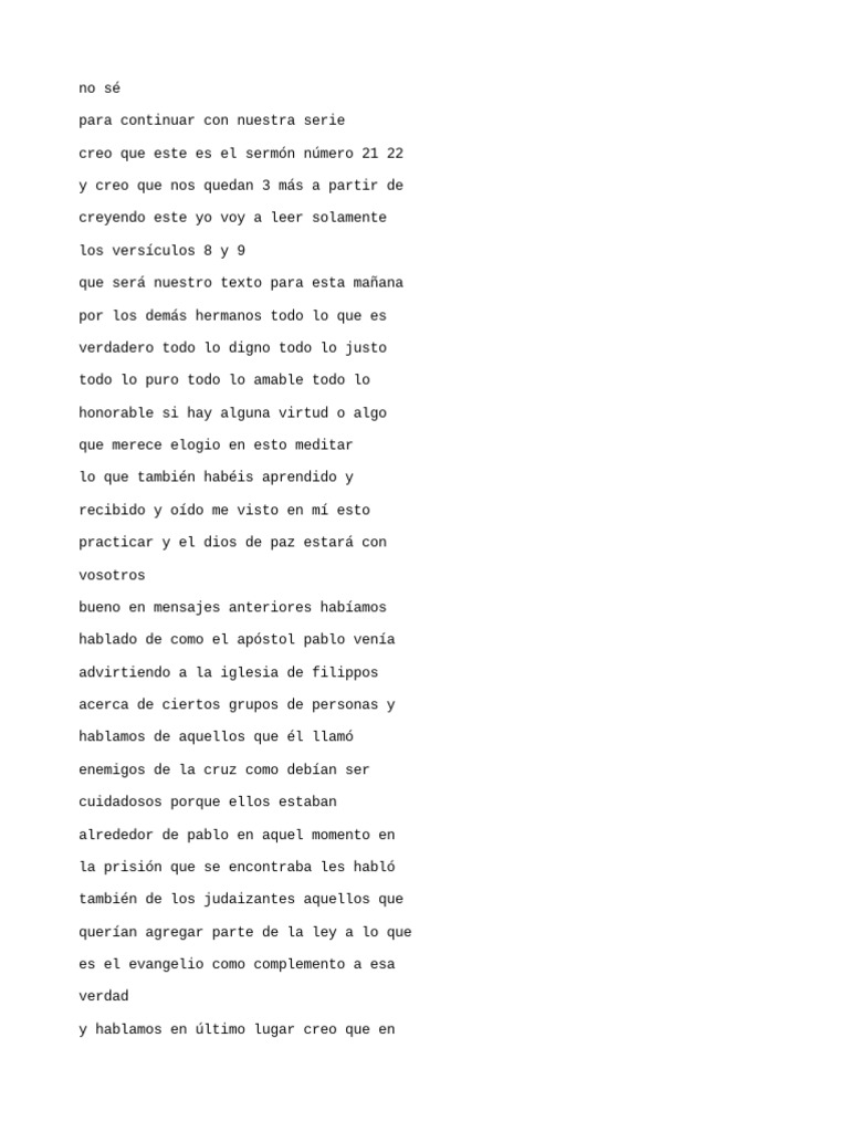 (Spanish (Auto-Generated) ) en Su Palabra - en Esto Pensad - (DownSub ...