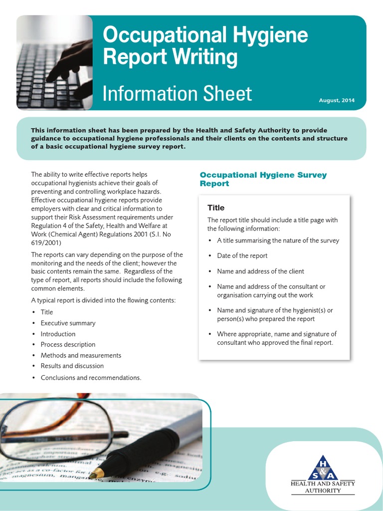 Occupational Hygiene Report Guide | PDF | Occupational Hygiene ...