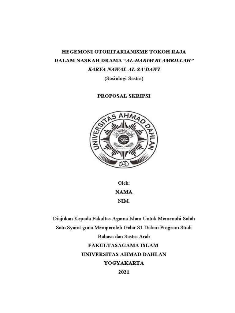 Contoh Proposal Metopen Sastra | PDF