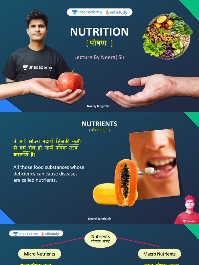 Nutrition: Neeraj Jangid Sir | PDF