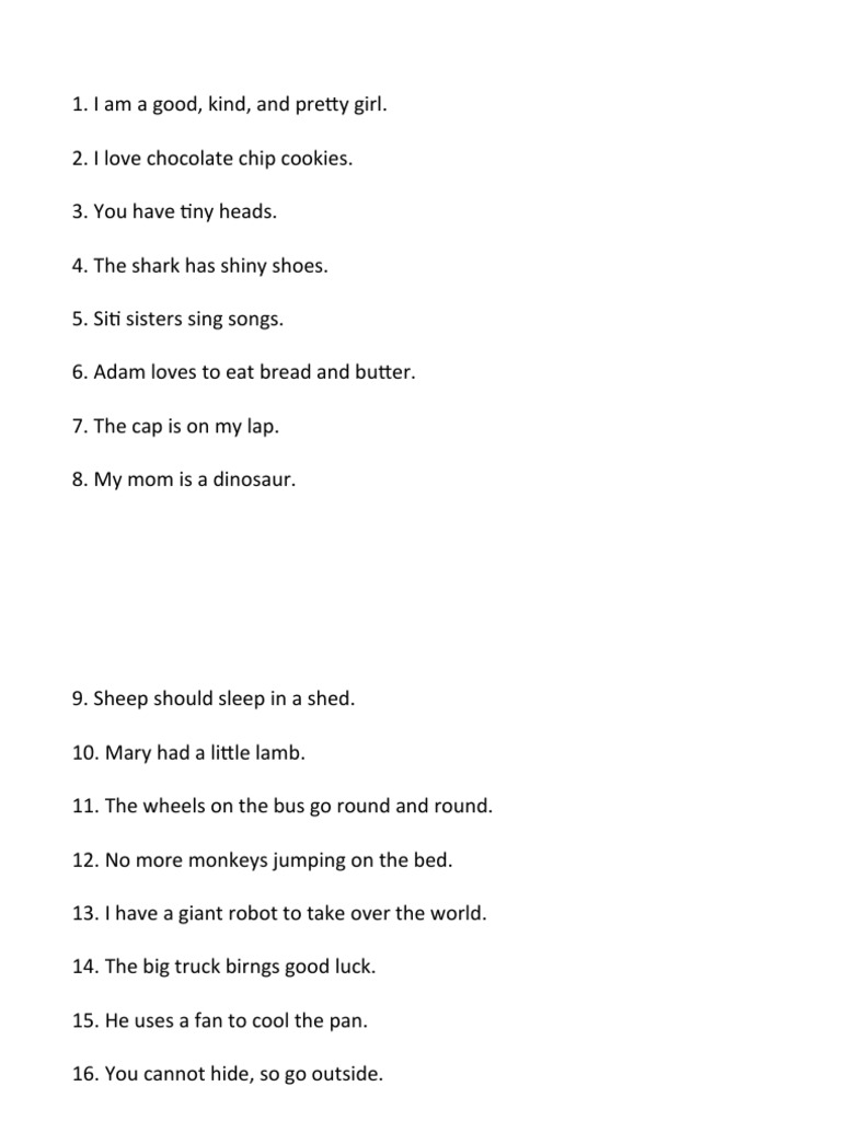 Telephone Game Phrases Collection | PDF