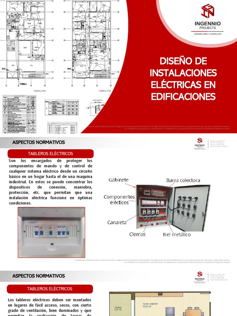 Diseño de Instalaciones Eléctricas en Edificaciones | PDF | Cableado eléctrico | Ingenieria ...