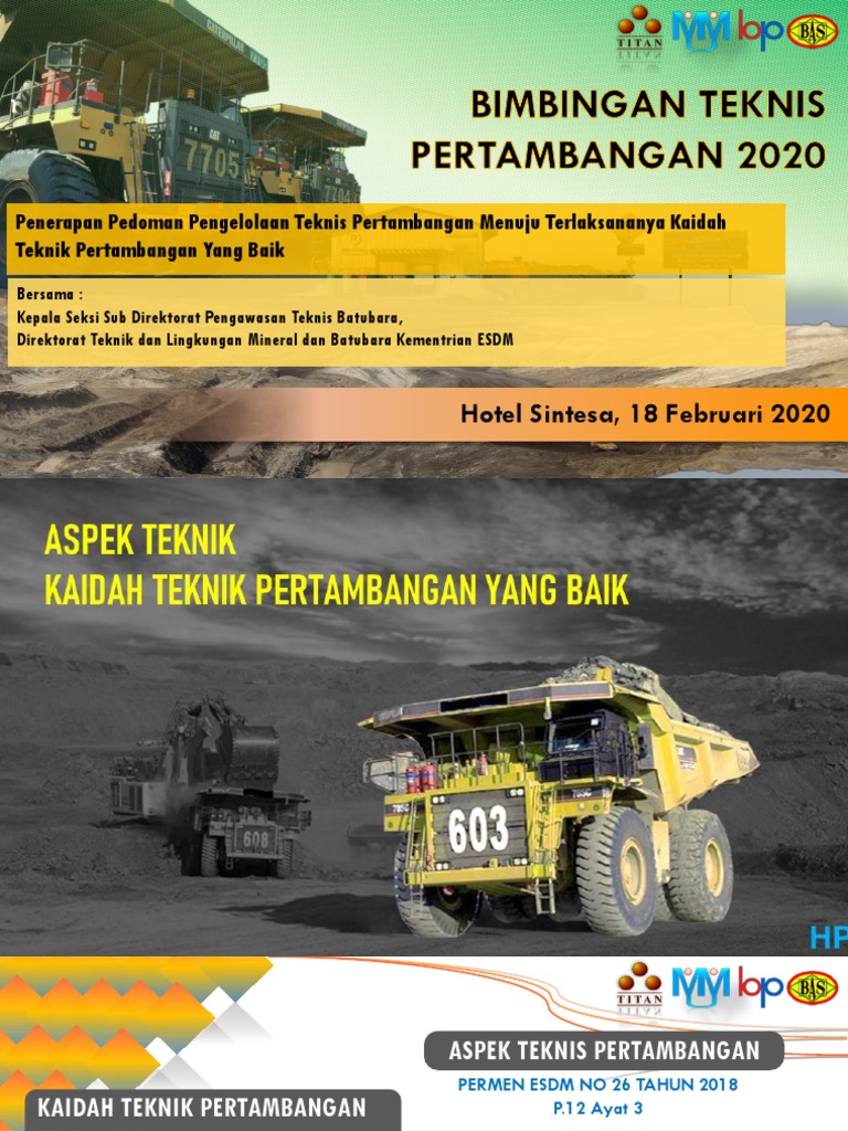 Kaidah Teknik Pertambangan Yang Baik | PDF