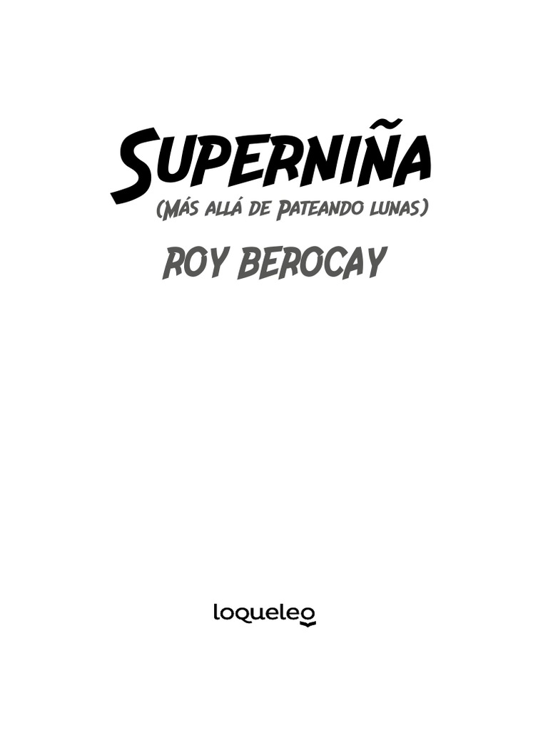 Superniña: Roy Berocay | PDF