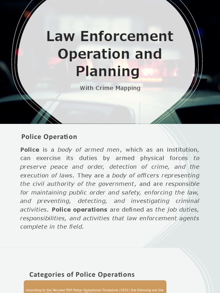 Law Enforcement Operations and Planning | PDF | Police | Police Officer