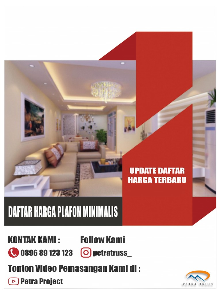 05 Harga Pasang Plafon Gypsum & PVC | PDF