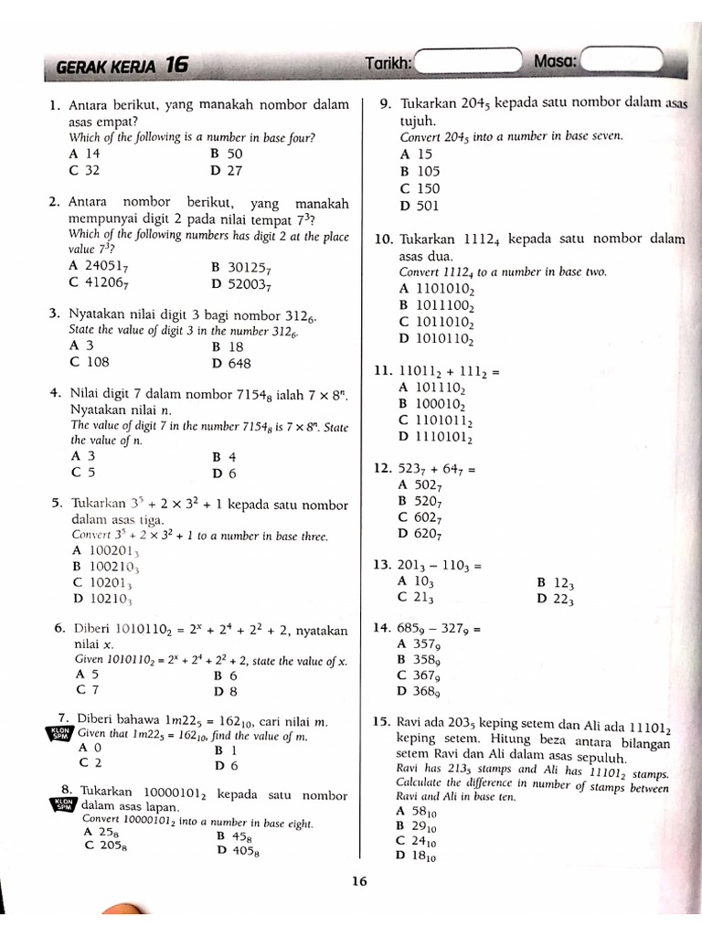 Asas Number Dan Penaakulan Logik | PDF