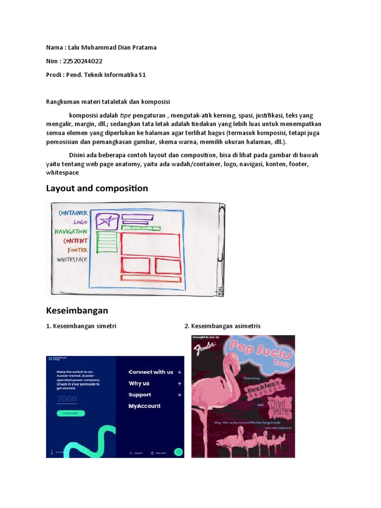 Rangkuman Layout and Composition | PDF