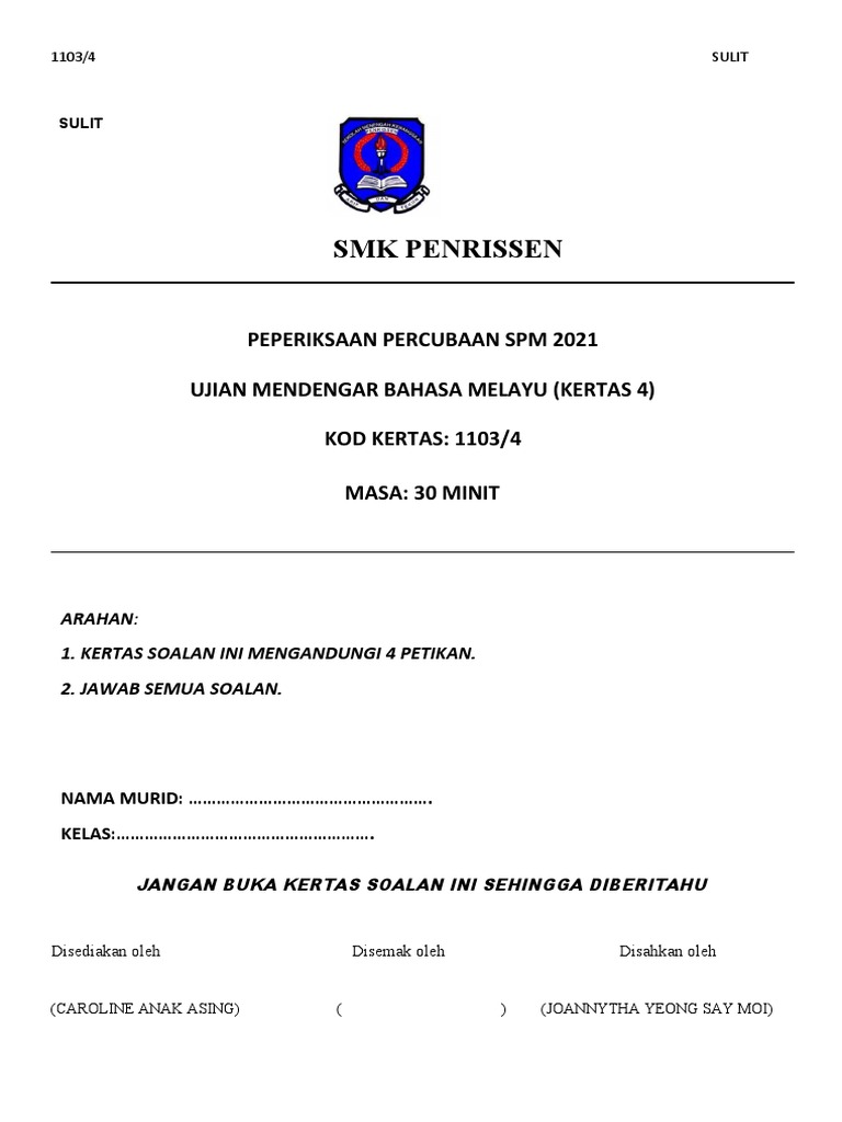 Soalan BM 4 | PDF