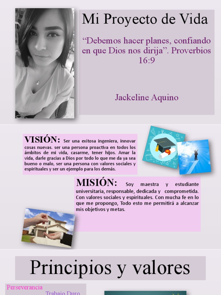 Mi Proyecto de Vida: "Debemos Hacer Planes, Confiando en Que Dios Nos Dirija". Proverbios 16:9 | PDF