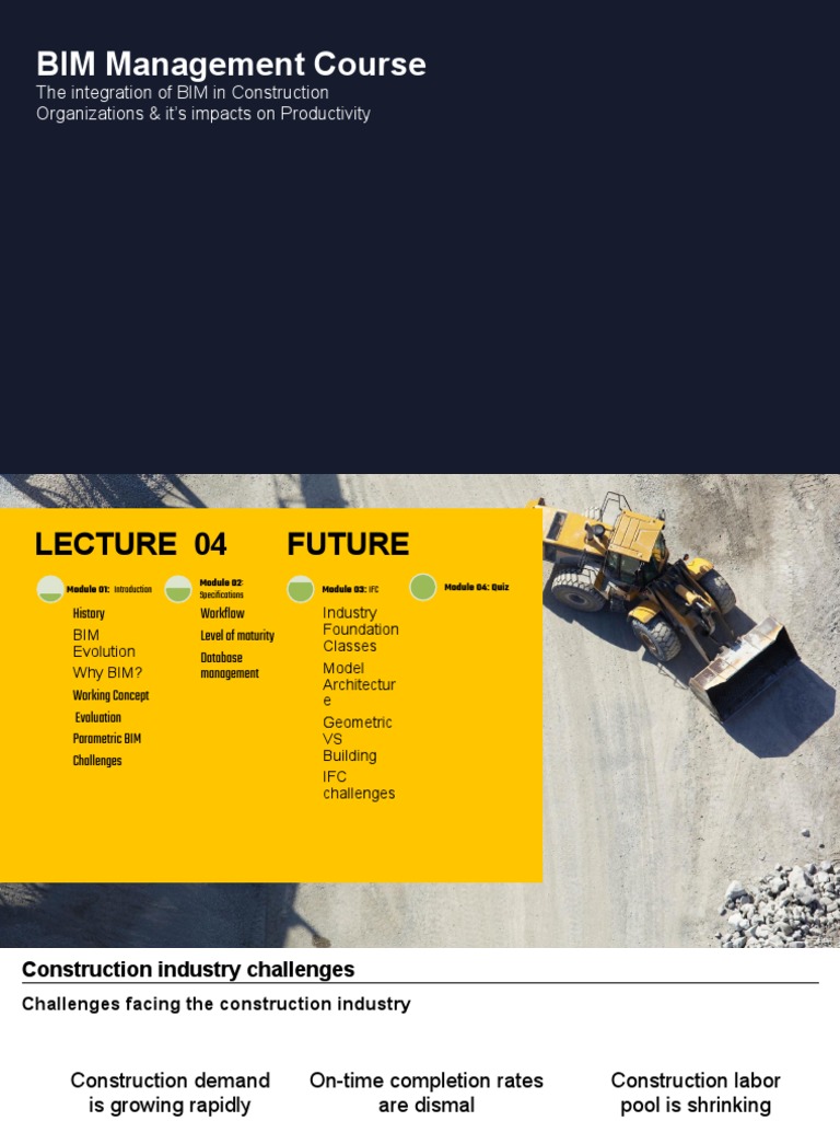 BIM Management Course: The Integration of BIM in Construction Organizations & It's Impacts On ...