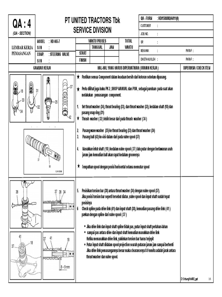 Qa4 HD465-7 Stvalve (1588) | PDF