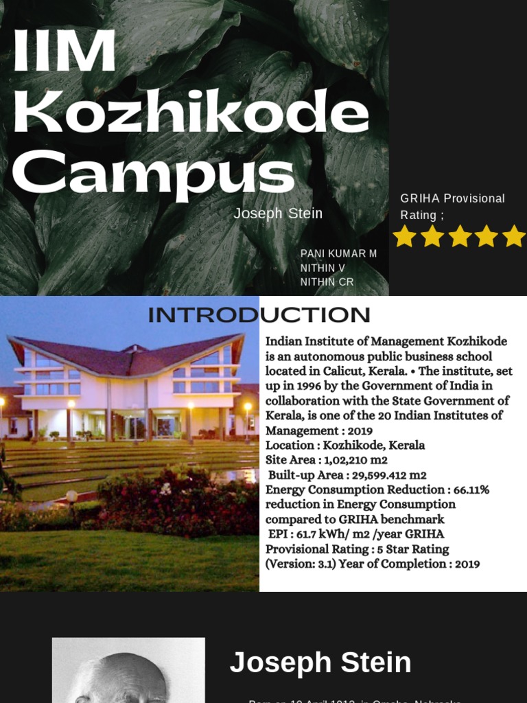 IIM Kozhikode: Sustainable Campus Design | PDF | Mortar (Masonry) | Building Technology