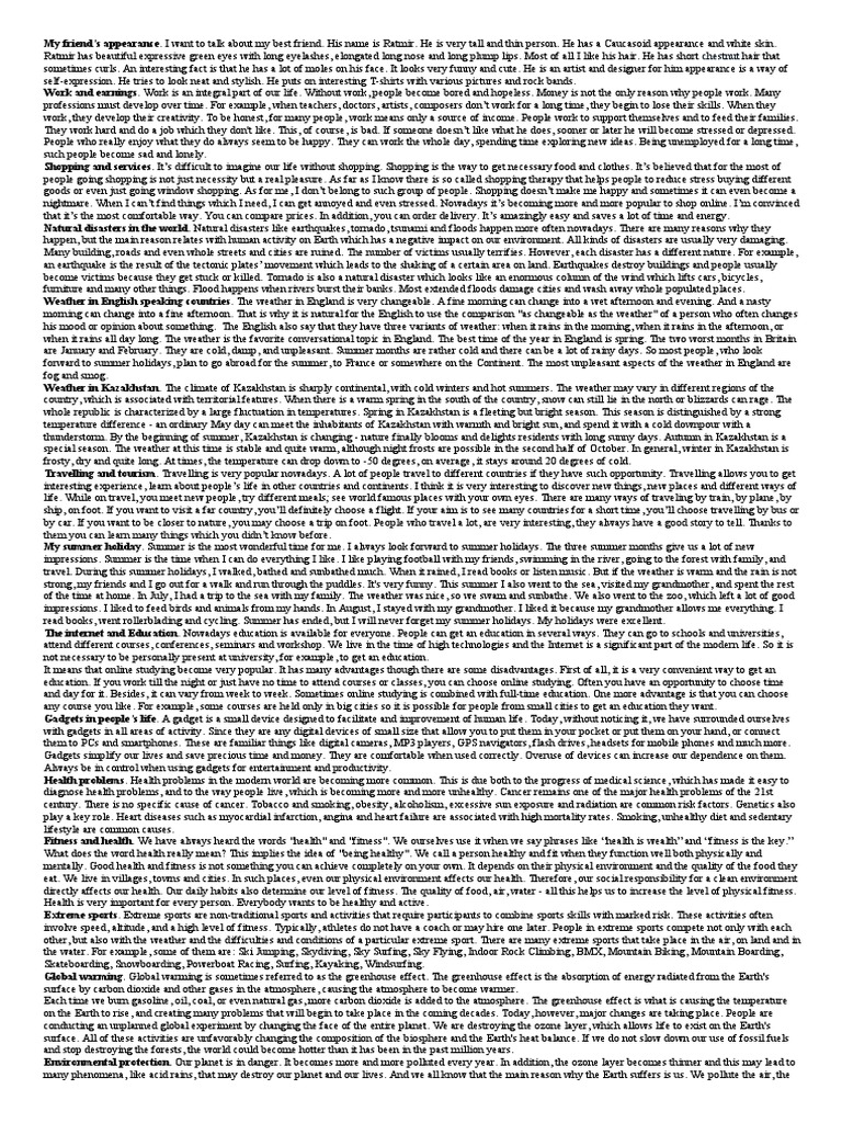 An Insightful Portrait: Descriptions of a Friend's Appearance and ...