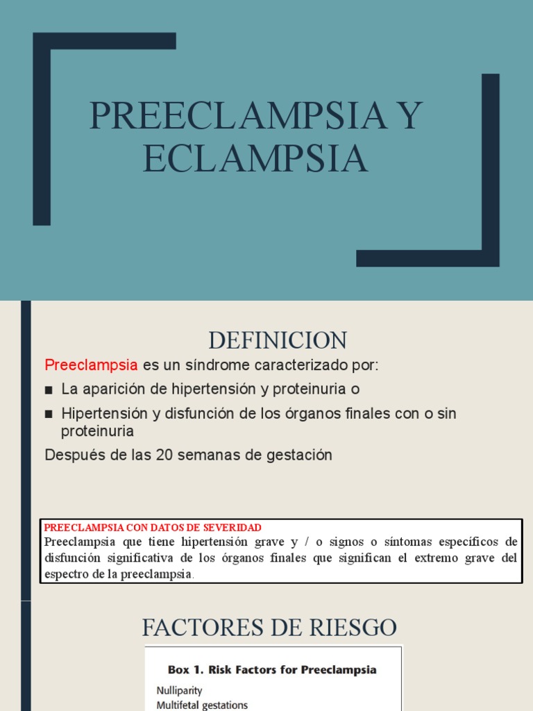 Comprensión integral de la preeclampsia: definición, factores de riesgo, fisiopatología ...