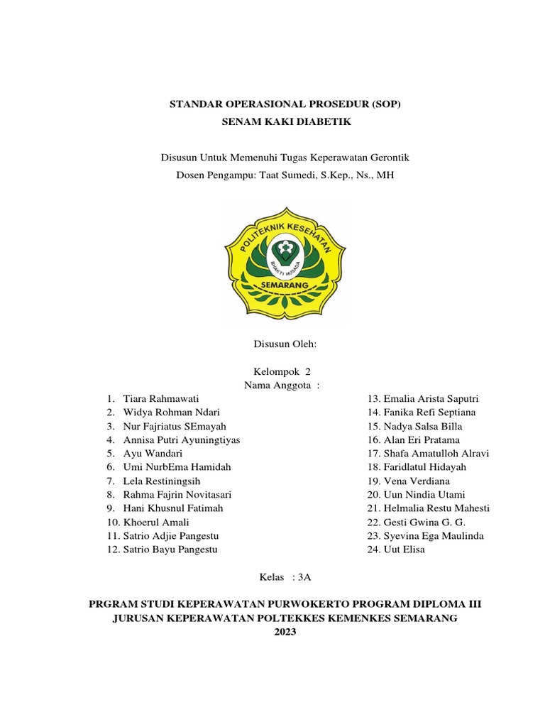 Sop - KLPK 2 - 3a | PDF