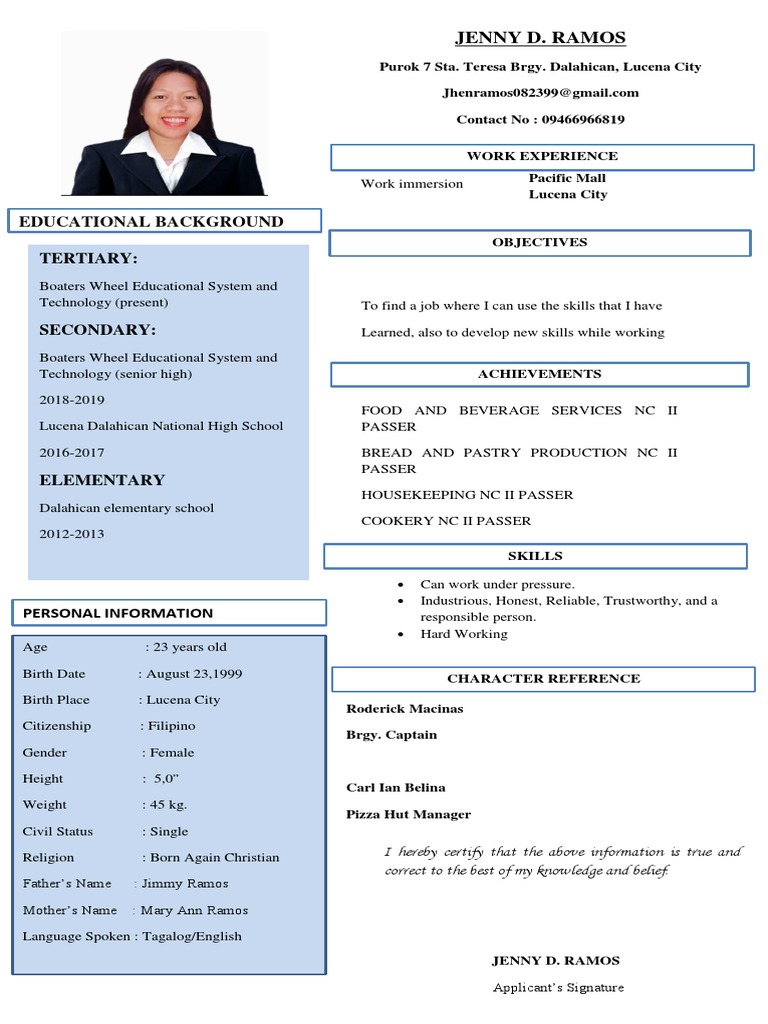 Educational Background: Tertiary | PDF