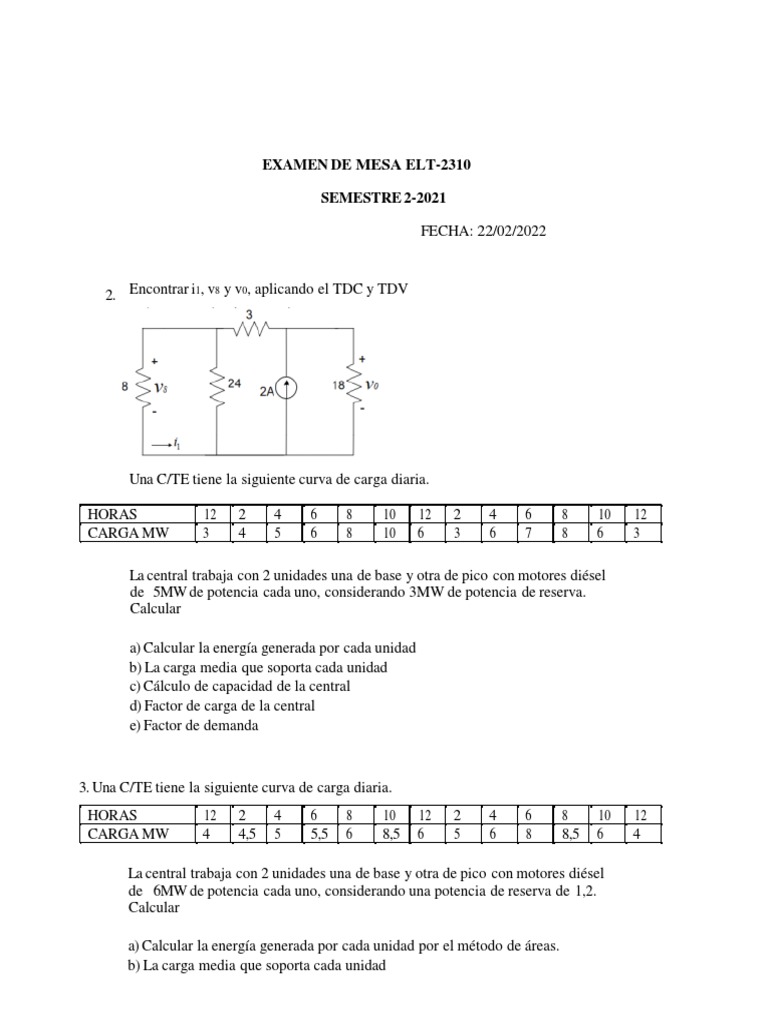 Ex. Revalida Elt 2310 2-2021 | PDF | Vatio | Poder (Física)