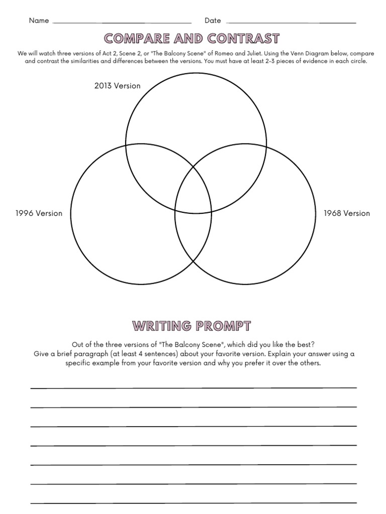 Compare and Contrast 2 1 | PDF