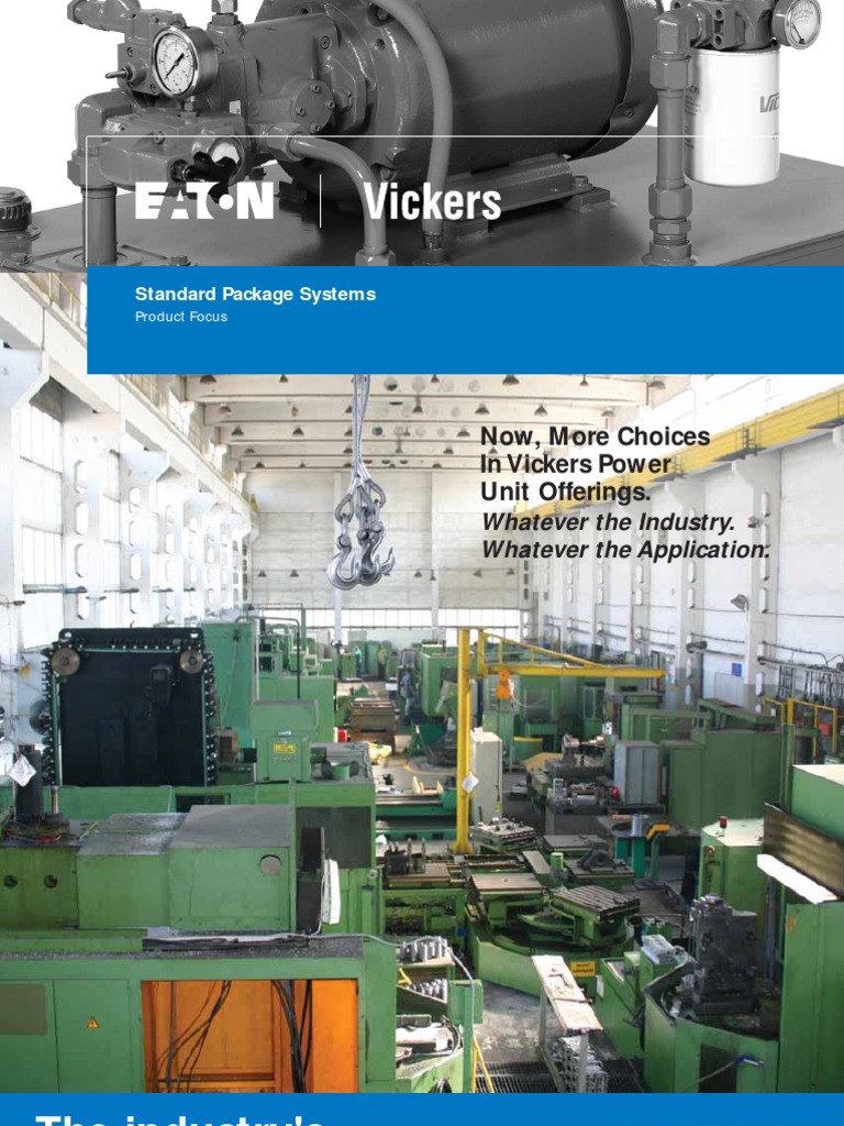 Eaton Hydraulic Power Pack | PDF | Pump | Valve