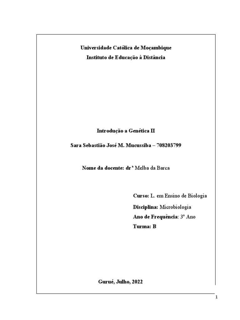 Microbiologia II | PDF | Bactérias | Biologia