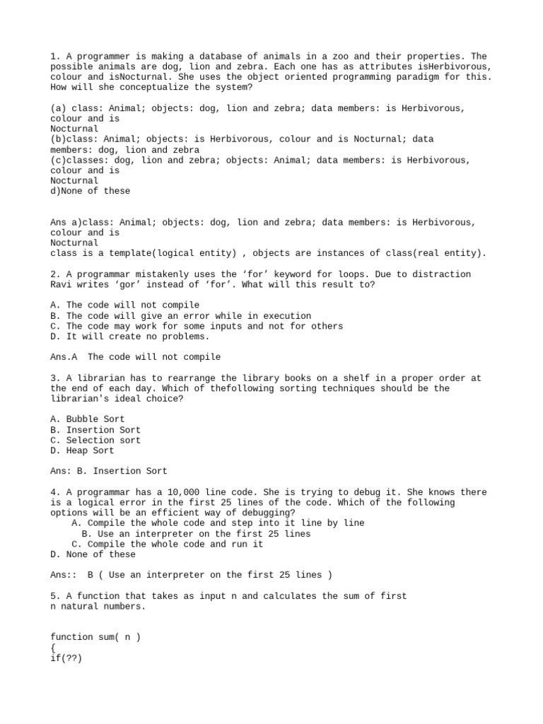 MCQs | Download Free PDF | Parameter (Computer Programming) | Data Type