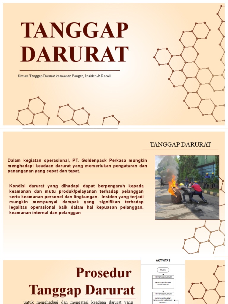 Prosedur Tanggap Darurat PT Goldenpack | PDF