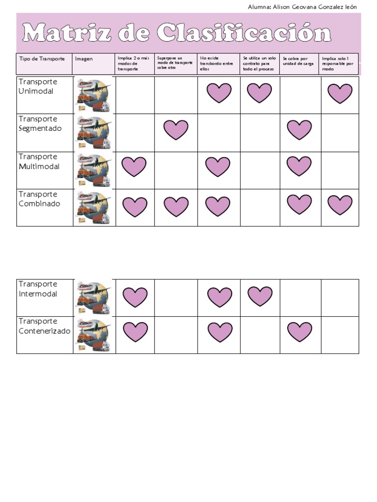 MATRIZ DE CLASIFICACION | PDF