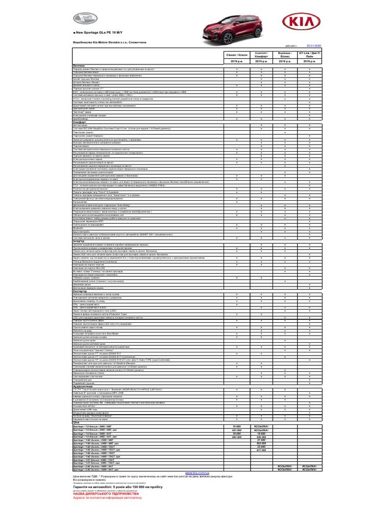 Kia Sportage Wartungsplan Pdf