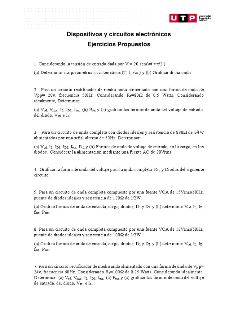 s08 Ejercicios Propuestos Disp | PDF