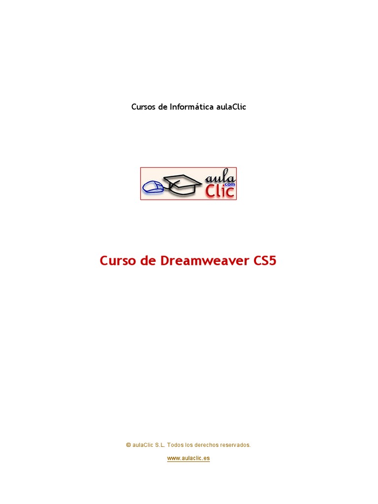 Cursode Dreamweaver CS5 LIBRO | PDF | Adobe Dreamweaver | HTML