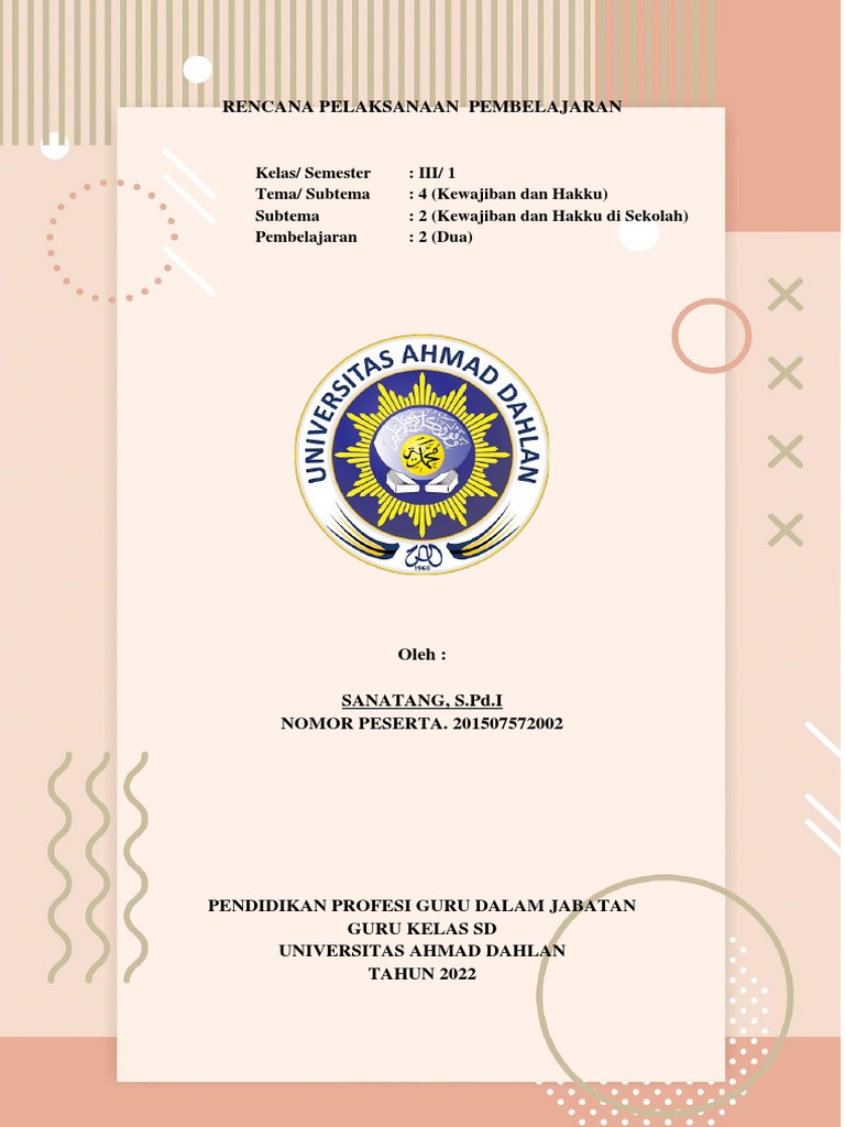 RPP UKIN SANATANG, S.PD | PDF