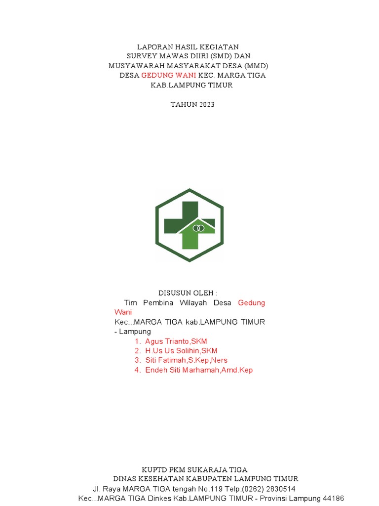 Contoh Laporan Hasil MMD | PDF