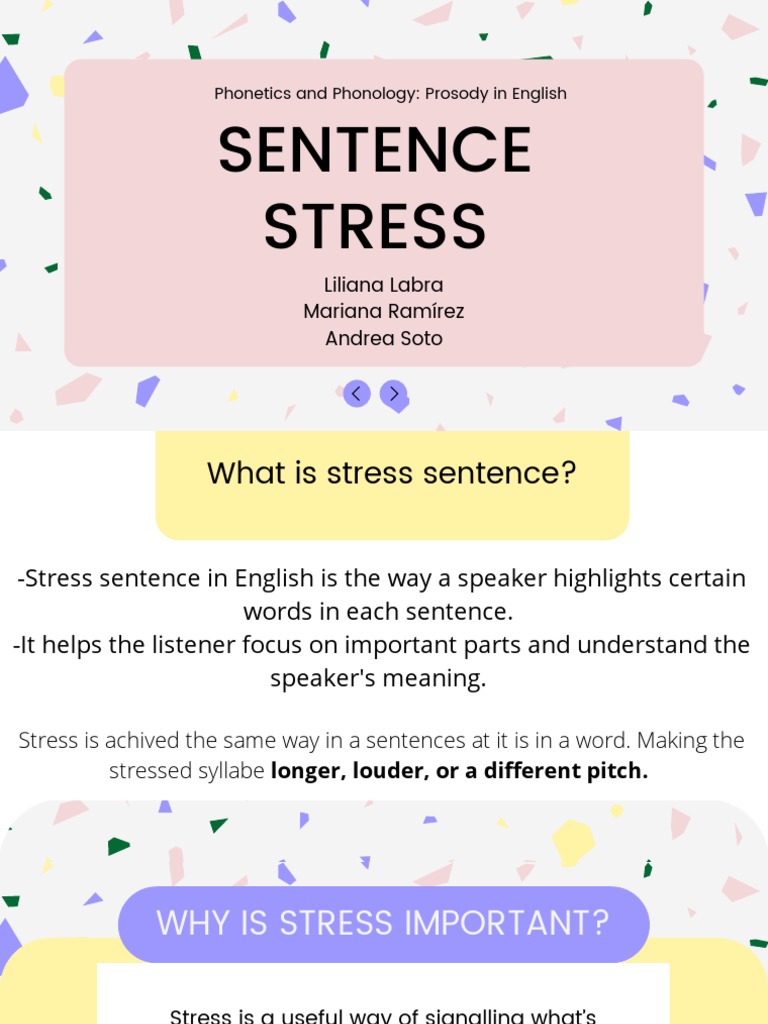 Sentence Stress | PDF | Stress (Linguistics) | Word