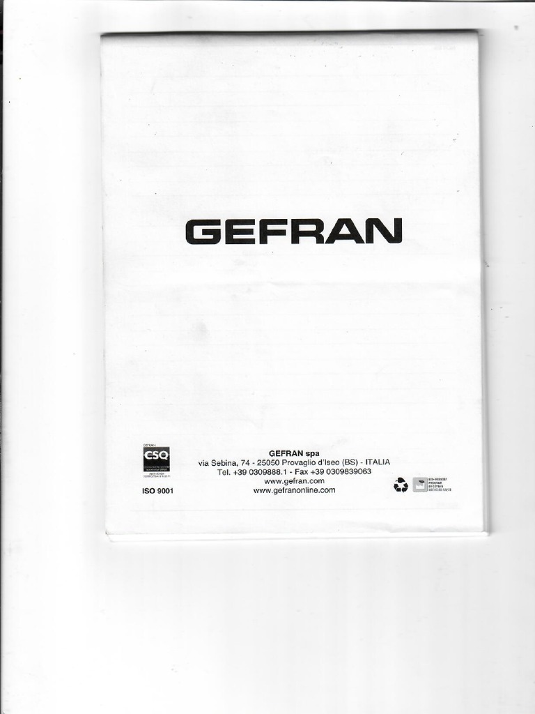 Gefran 800-01 | PDF