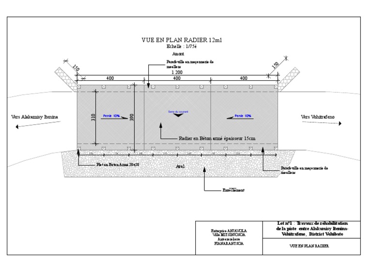 Vue en Plan Radier | PDF