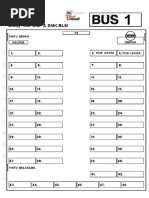 Denah Kursi Bus 50 Seat 2-2 | PDF