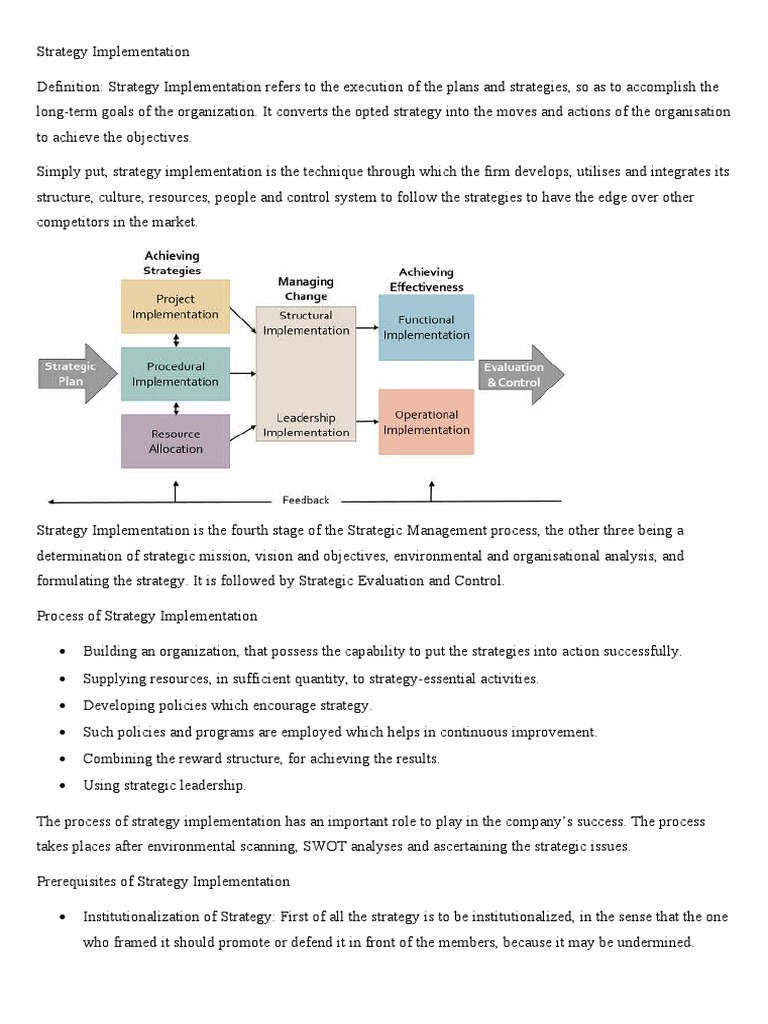 Chapter 3 - Strategy Implementation | PDF | Strategic Management | Policy
