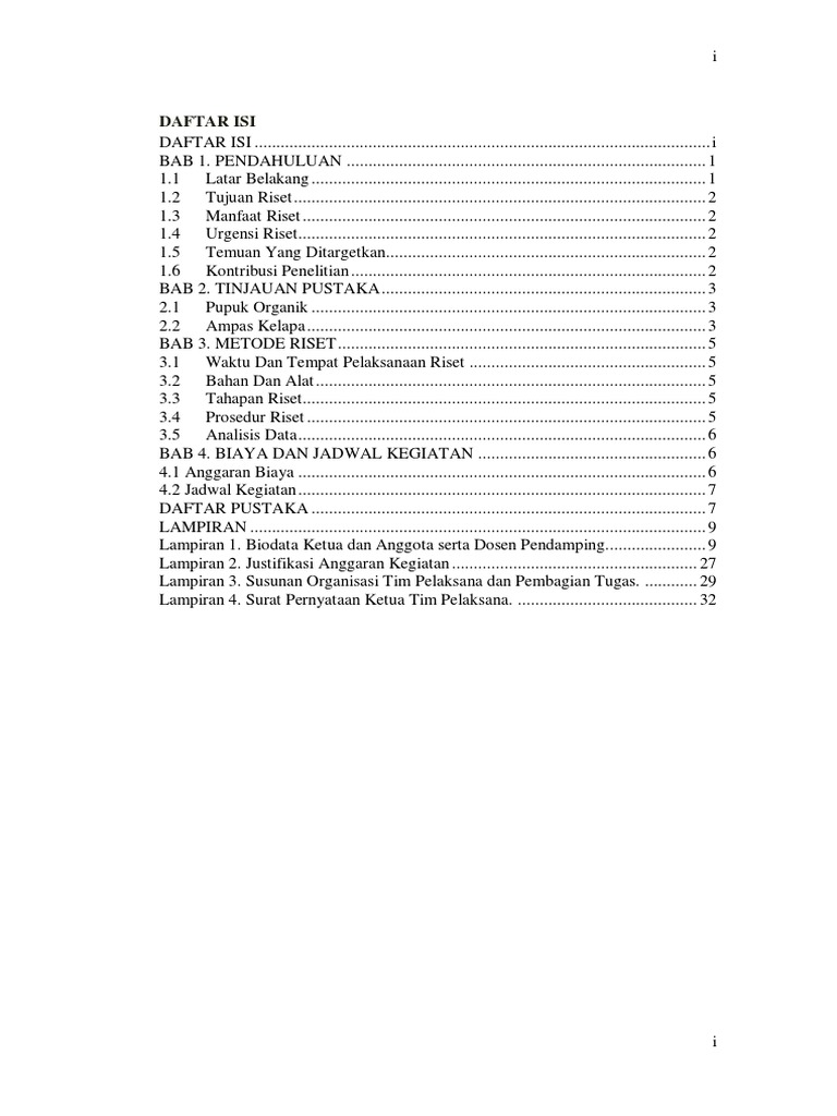 CONTOH PROPOSAL (1) | PDF