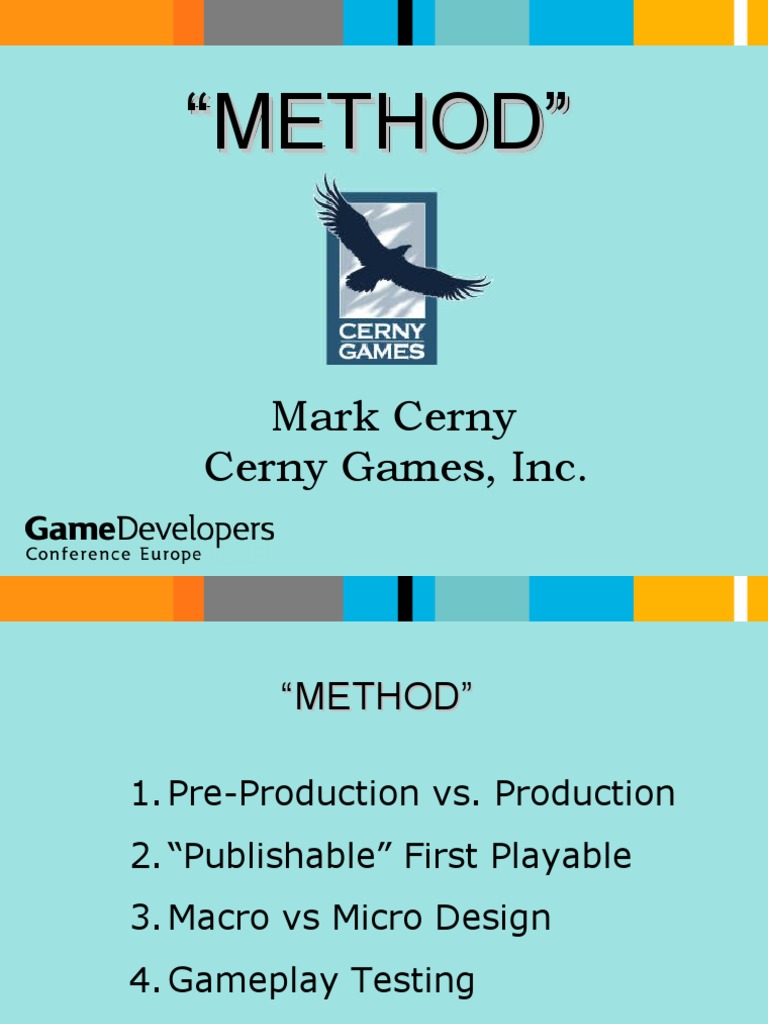 Cerny Method | PDF | Video Game Development