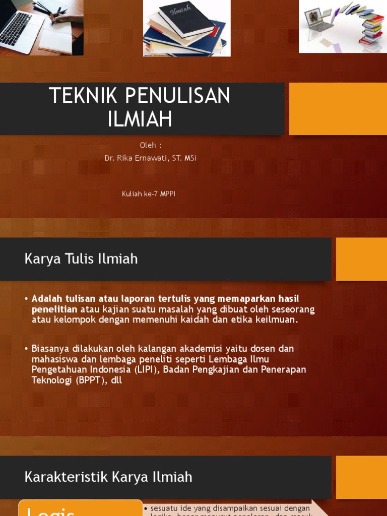 Teknik Penulisan Ilmiah | PDF | Karier & Perkembangan
