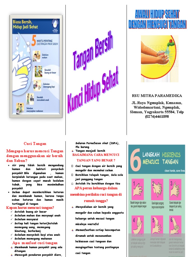 Leaflet Cuci Tangan | PDF