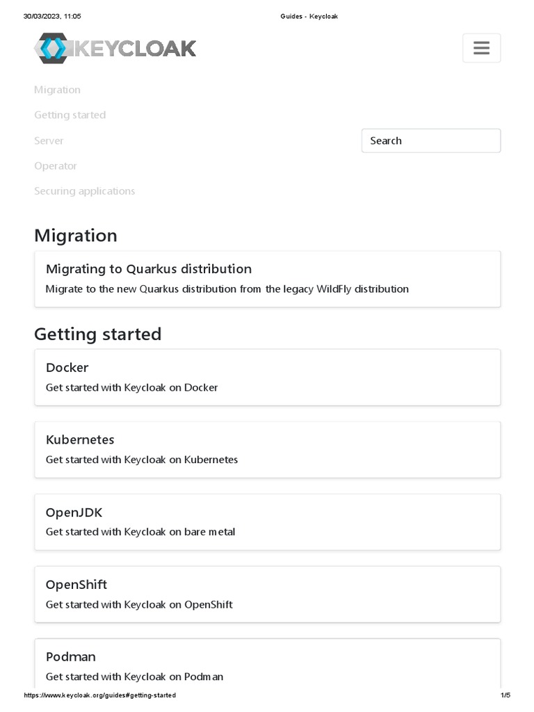 Guides - Keycloak | PDF