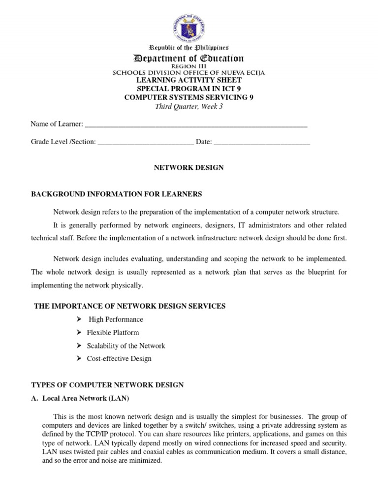 q3.CSS 9 Week 3 | PDF | Computer Network | Local Area Network